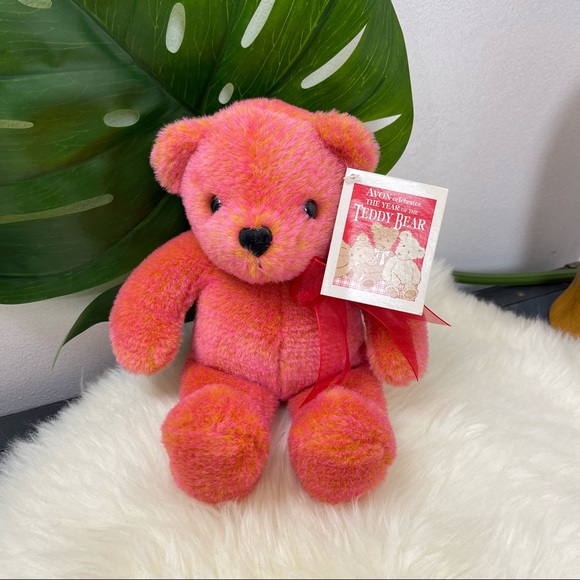 Avon | Toys | Nwt Pink Teddy Bear Avon Celebrates 0th Anniversary 2002 ...